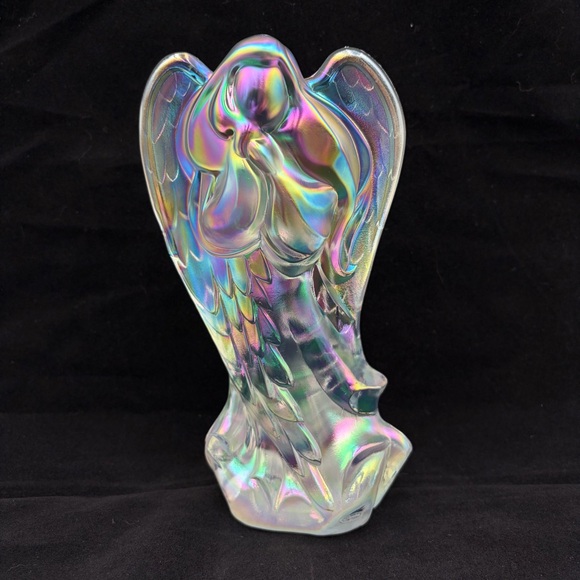 Fenton | Holiday | Fenton Glass Crystal Satin 7 Radiant Angel Figurine ...